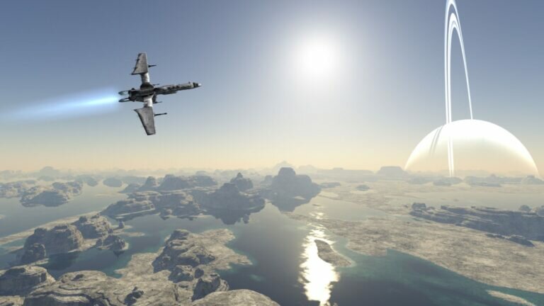 Self-Replicating Spacecraft, von Neumann Probes - Atmospheric Lights