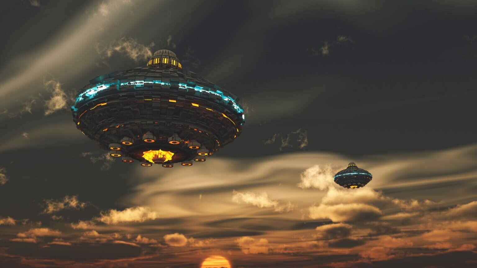 Self-Replicating Spacecraft, von Neumann Probes - Atmospheric Lights