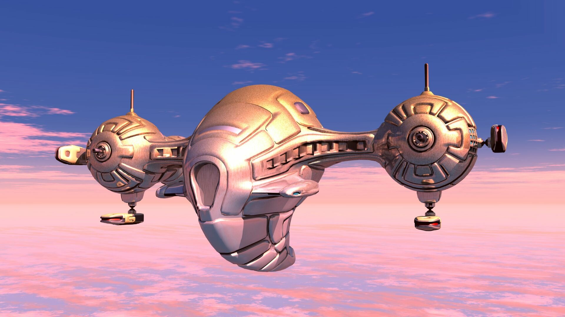 Self-Replicating Spacecraft, von Neumann Probes - Atmospheric Lights