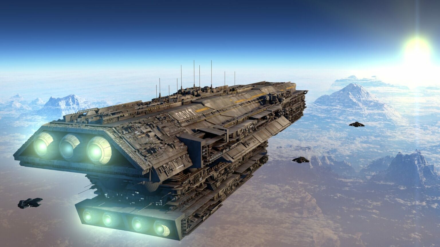 Self-Replicating Spacecraft, von Neumann Probes - Atmospheric Lights